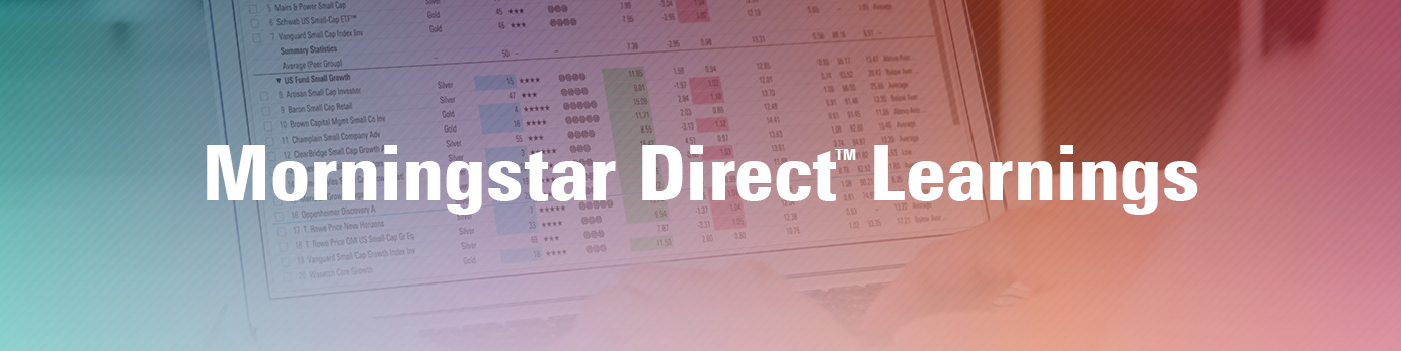 Morningstar Direct Training Events for EMEA Archive